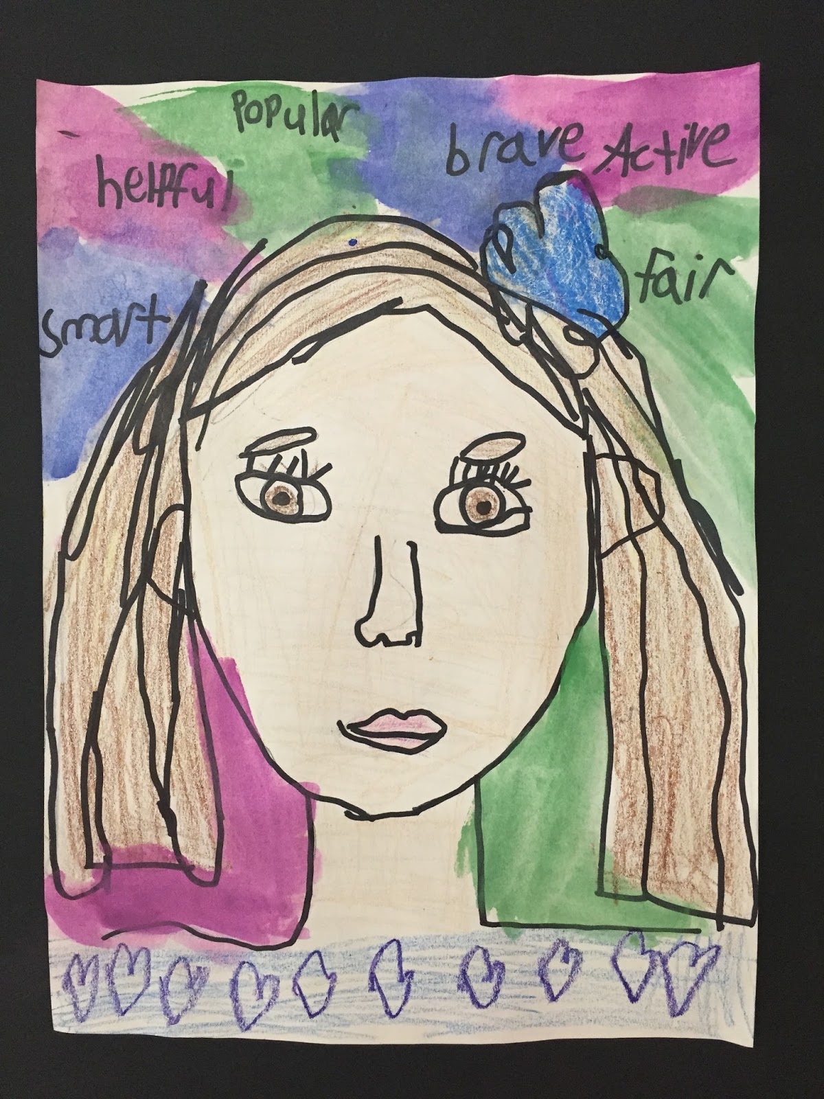 Ms. Curry's Art Room : Second Grade Self-Portraits