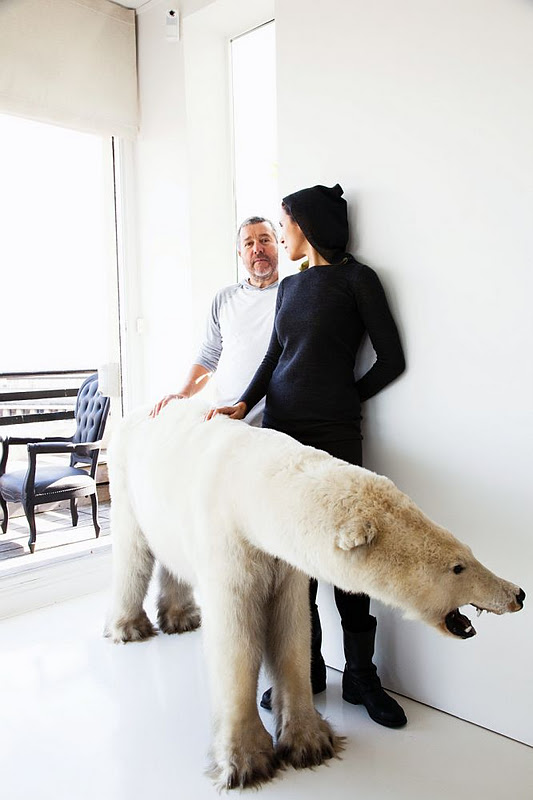 loveisspeed.......: with philippe and jasmine starck at home...