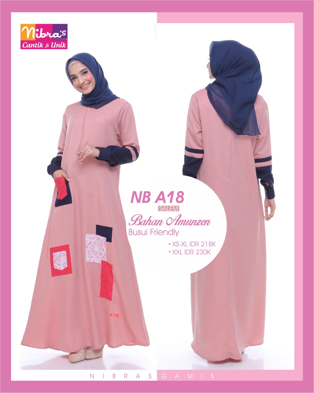 KATALOG GAMIS NIBRAS TERBARU NB A18, NB A20, NB A24
