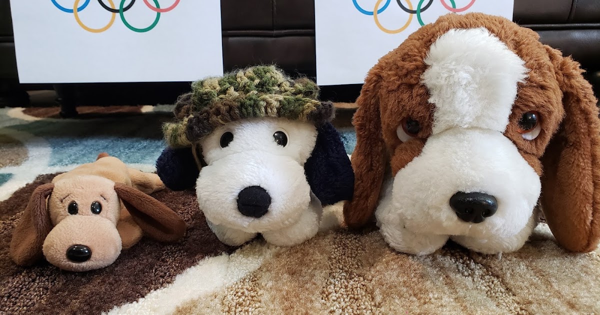 Droop's Scoop: The Blog of a Dog: Stuffie Olympics, Summer 2020
