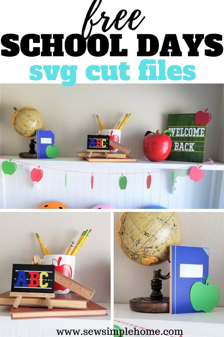 Back to School SVG and PNG Cut Files | Sew Simple Home
