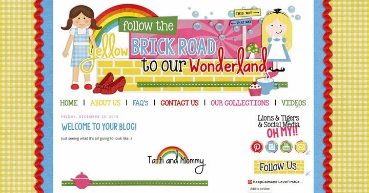 Designs By Kassie Follow The Yellow Brick Road To Our Wonderland Blog Design