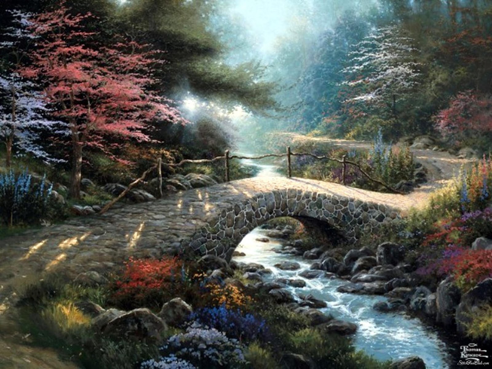 Selección de Paisajes variados de Thomas Kinkade