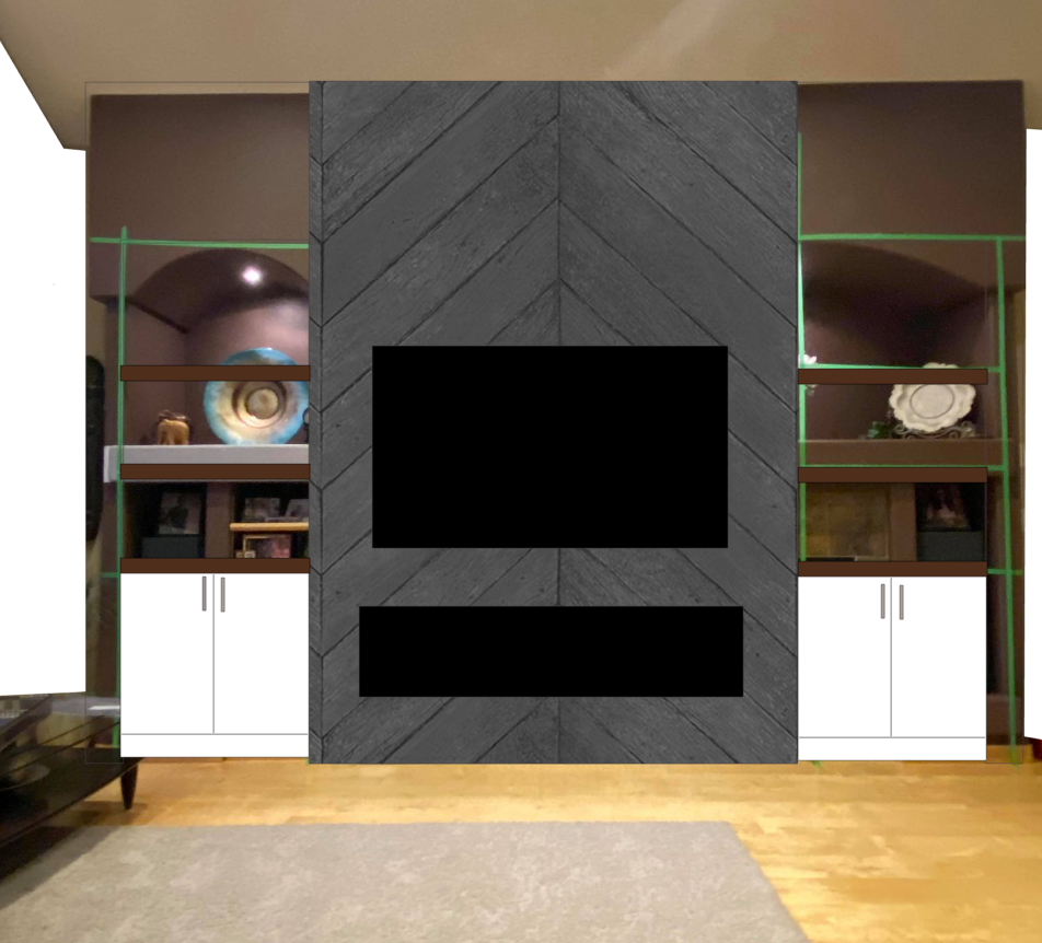 I Love Doing All Things Crafty: Modern Built In Wall Unit - Using the ...