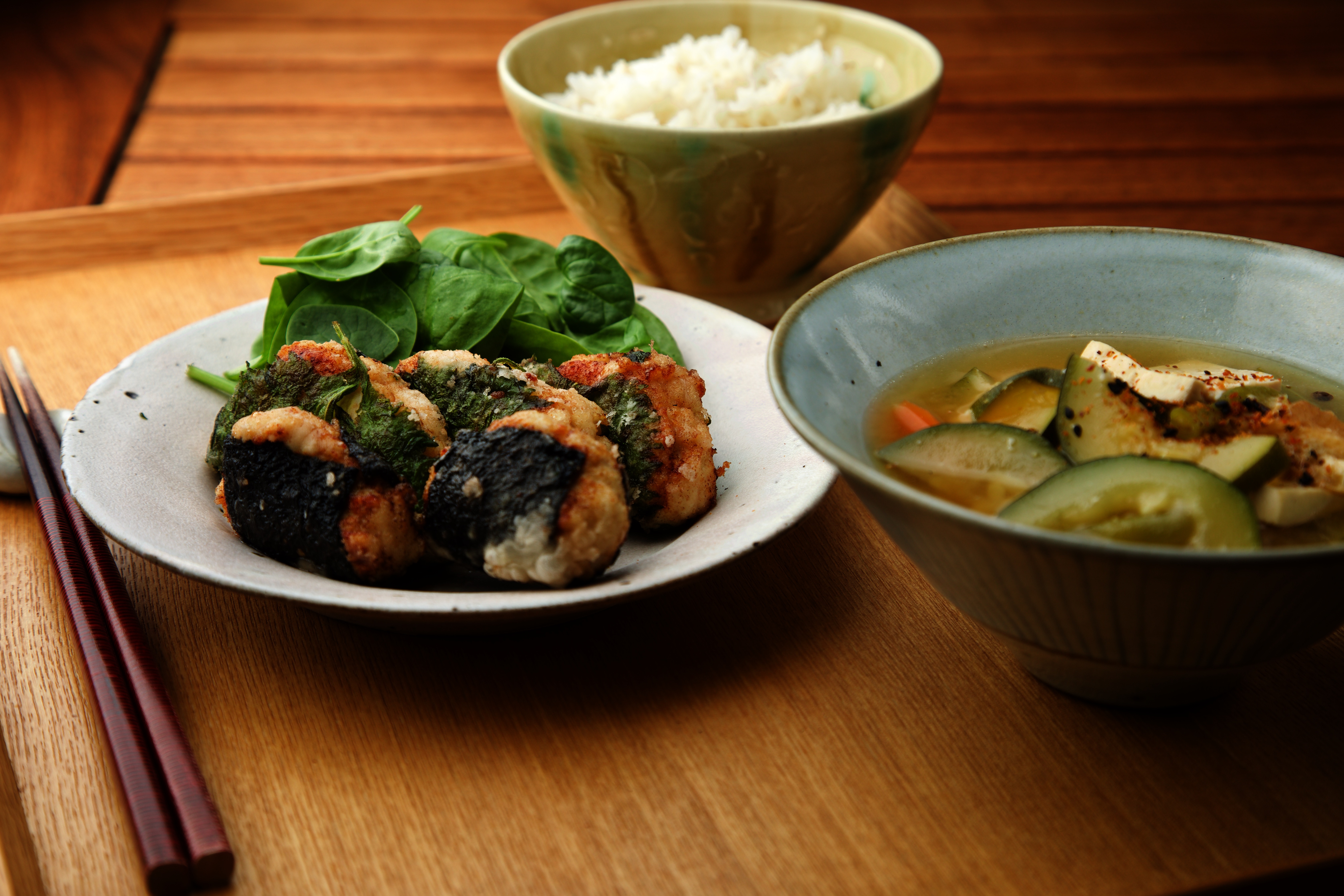 OISHII!: Shiso Wrapped Chicken Tatsuta