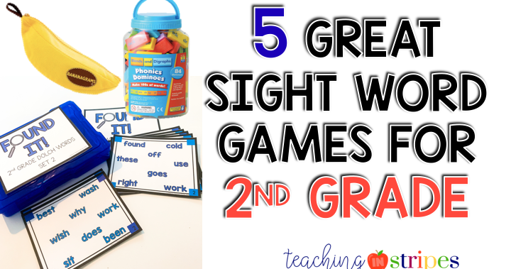 5 Great Sight Word Games for 2nd Graders - Teaching in Stripes