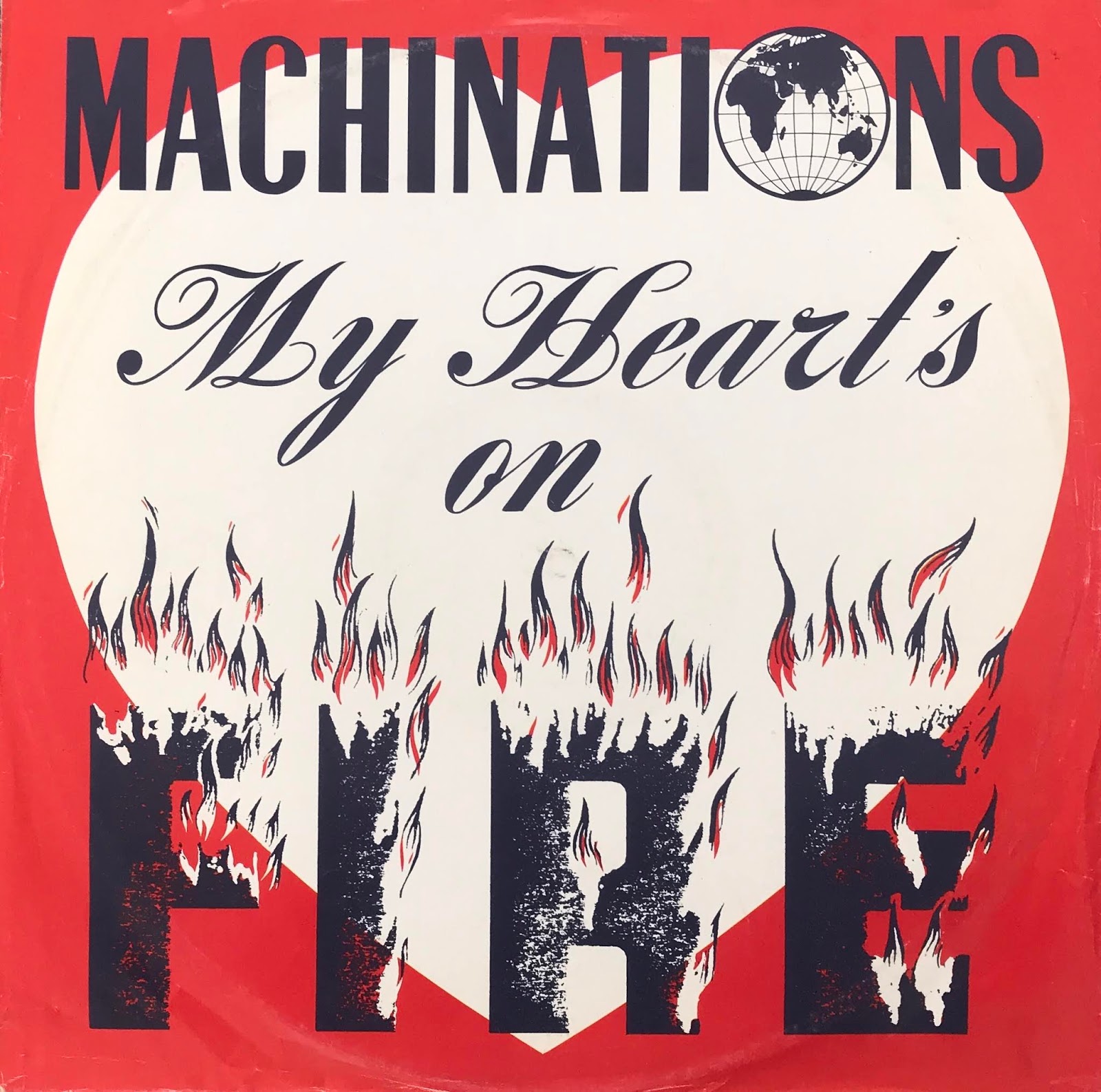 Machinations - My heart's on fire (85) White Label Records , Australia ...