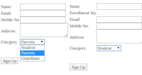 Cómo pasar parámetros en onChange de html select