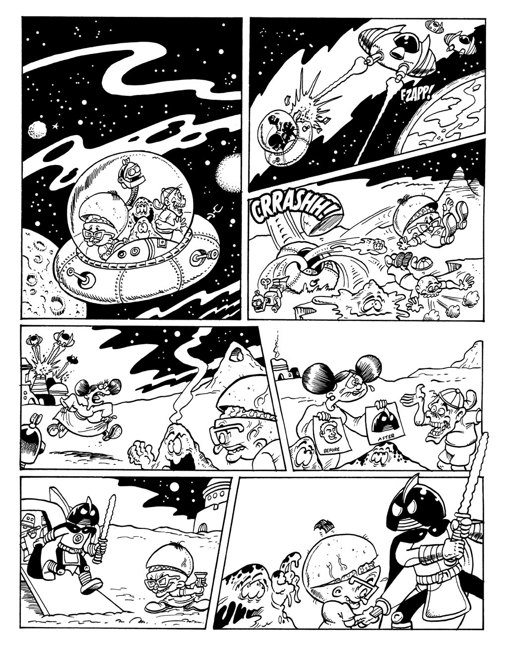 Lew Stringer Comics: Team Toxic does Star Wars (Toxic magazine, 2005)