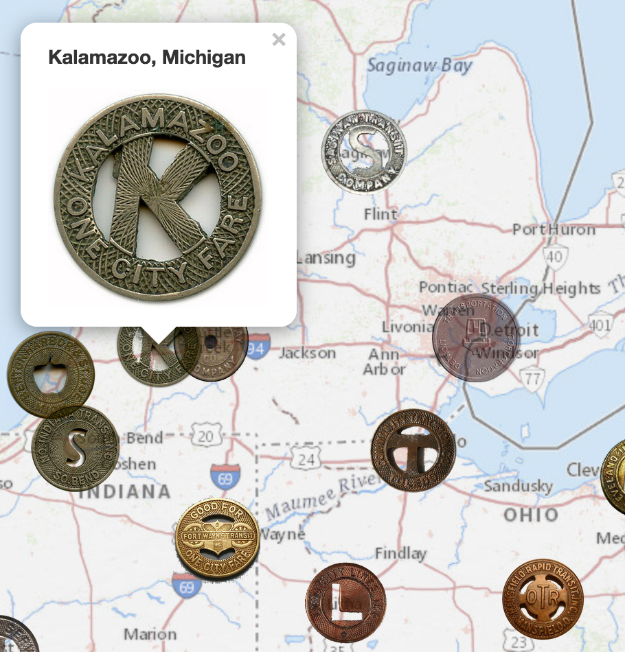 Map of the Week: Transit Tokens of the World