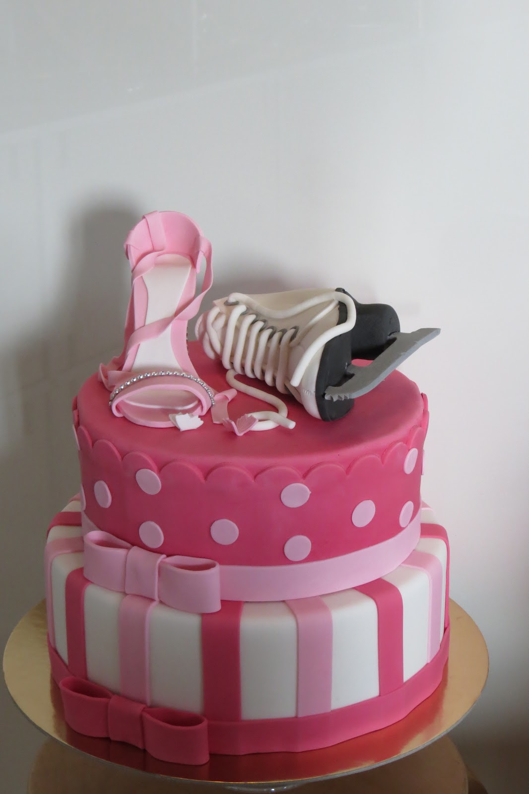 dolcemente con le ali: torta pattino ghiaccio e scarpa tacco