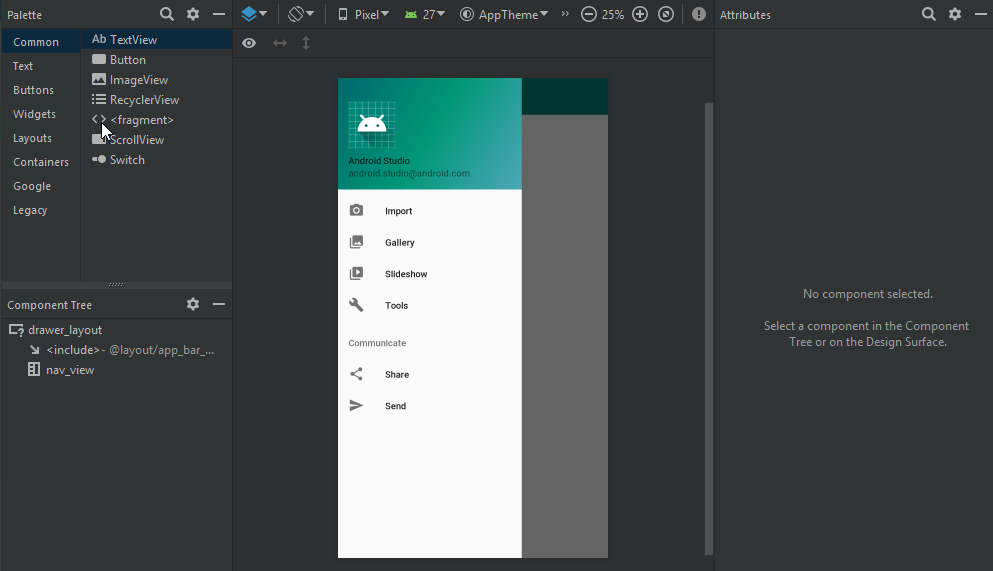 How to Android Navigation Drawer Example