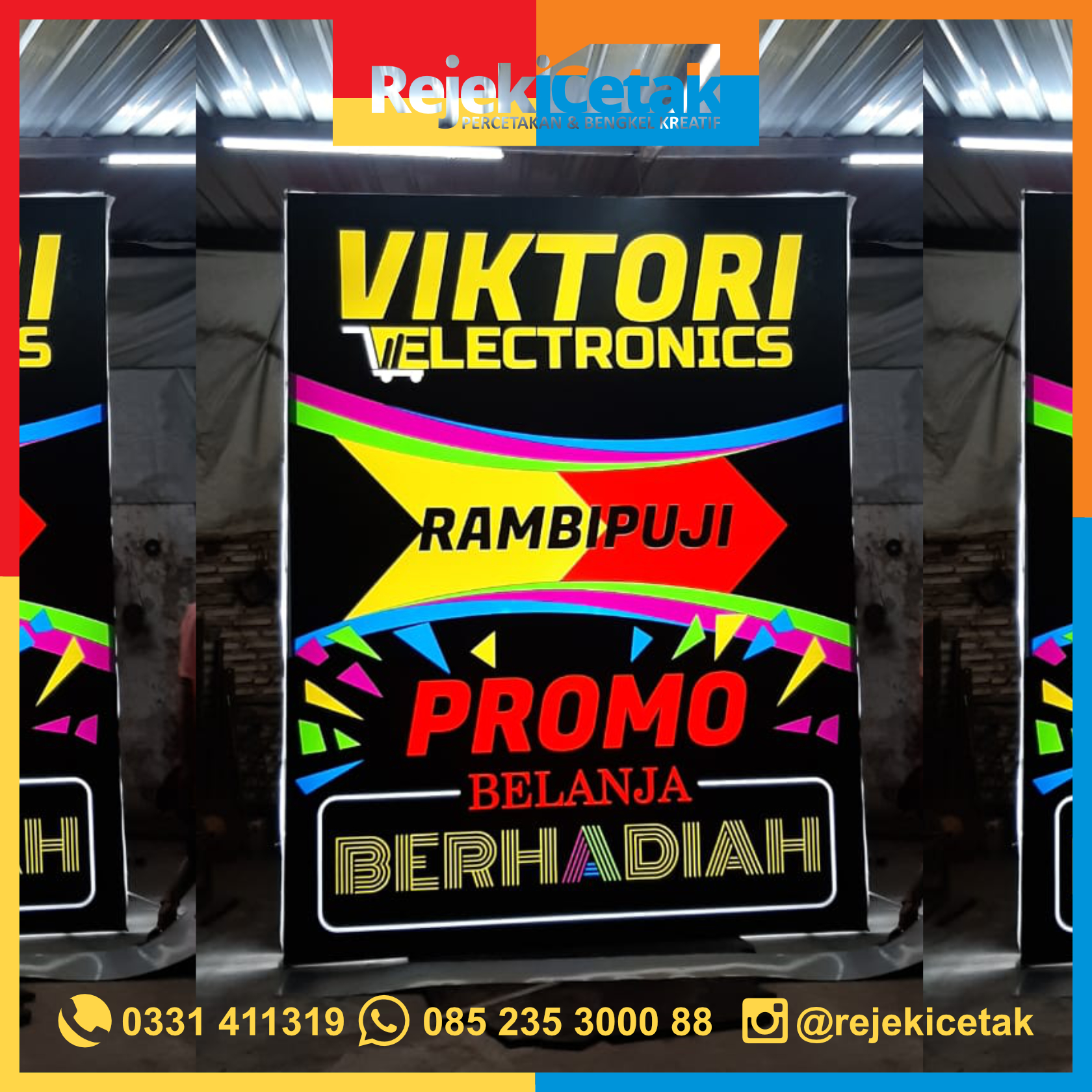 Material apa yang terbaik untuk membuat Neon Box? - REJEKI CETAK