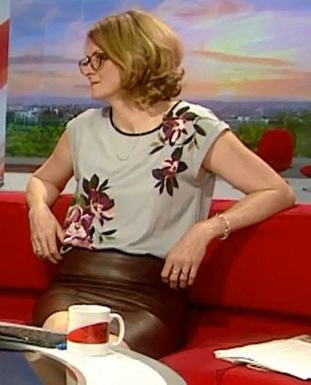 Lovely Ladies in Leather: Rachel Burden in leather pencil skirts