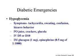 Health line: What to do in a Medical Emergency Diabetic Emergencies
