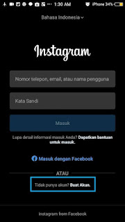 Membuat Akun atau Daftar Instagram Baru lewat HP Android - SINAUSE.ID