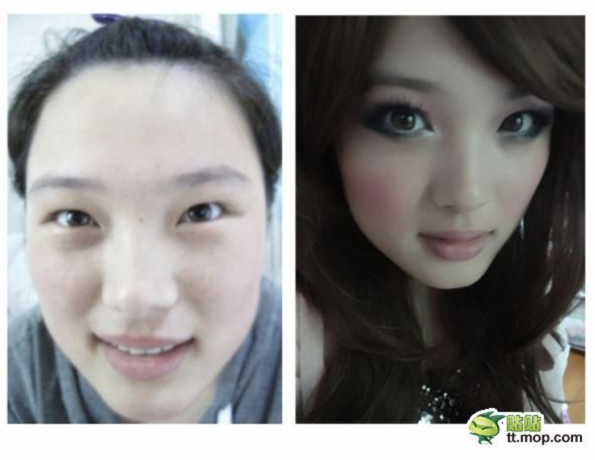 When Chinese girls without makeup--will you still love them?