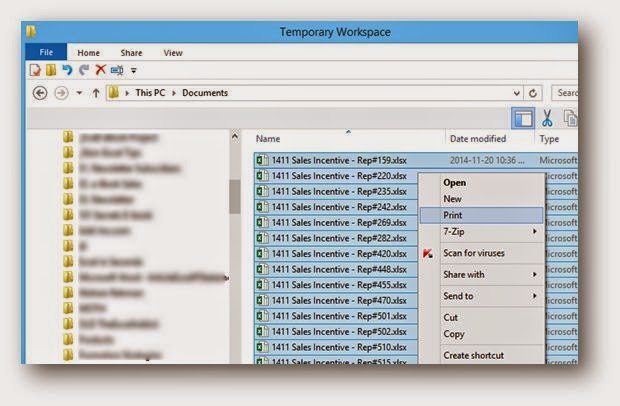 Print Files Directly From File Explorer ~ Excel Tips And Tricks