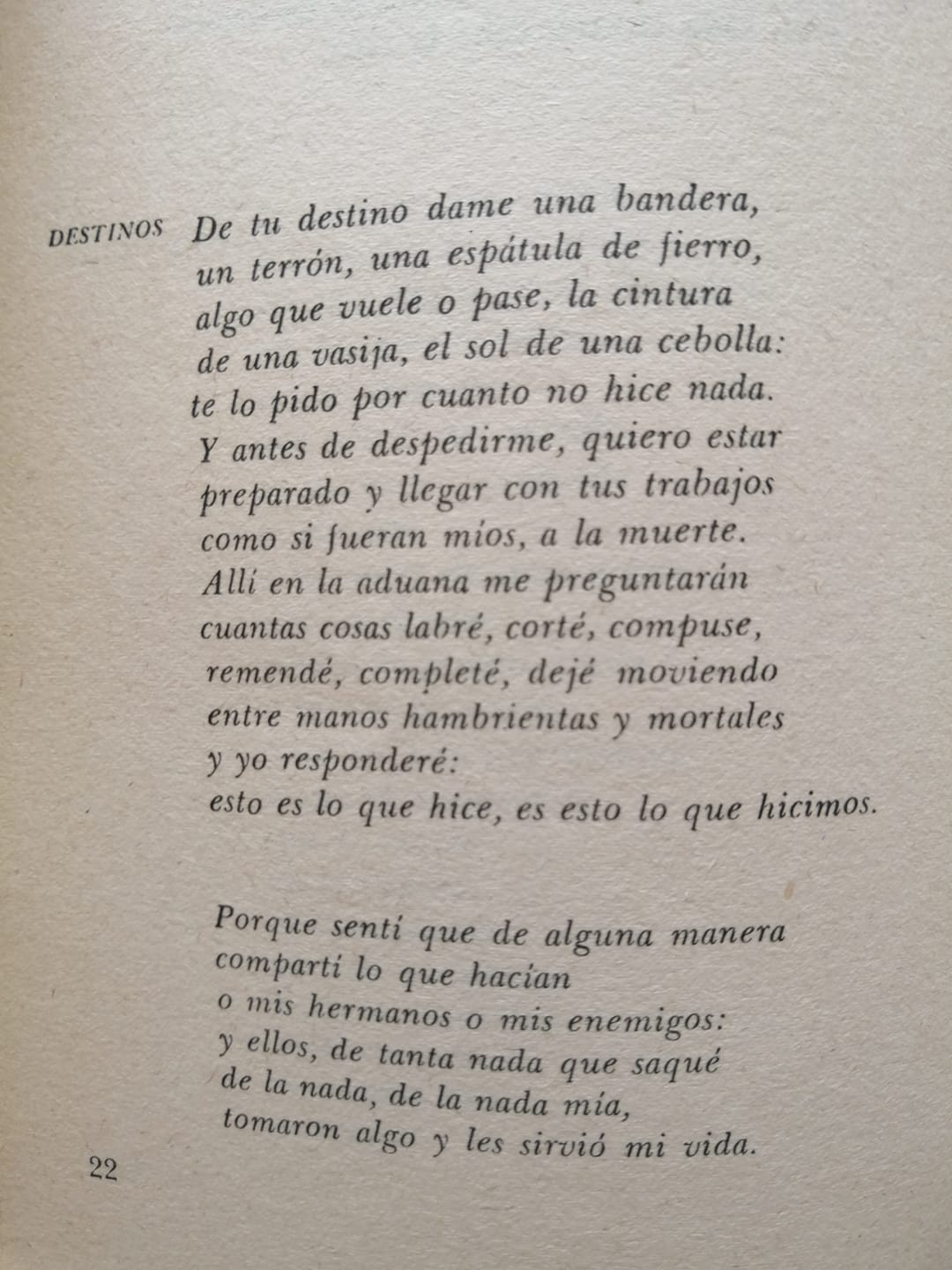 Poesía-Periferia: "Destinos", poema de Pablo Neruda