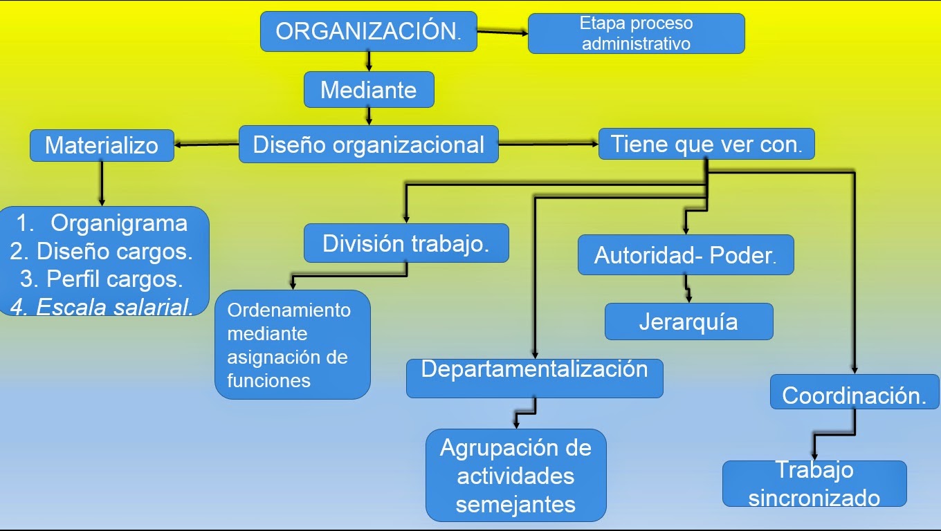 PROCESOS ADMINISTRATIVOS: LA ORGANIZACIÓN COMO ETAPA DEL PROCESO ...