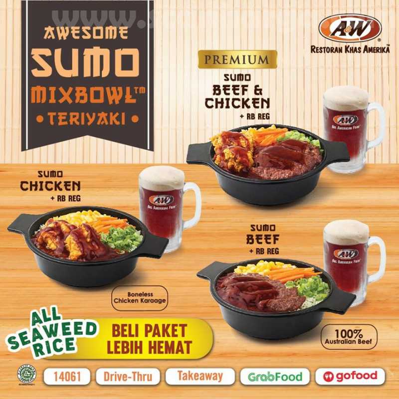 A&W Restaurants Promo Menu Baru SUMO Mixbowl Teriyaki - scanharga