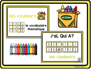 Le vocabulaire thématique - les couleurs | Classroom Freebies | Bloglovin’