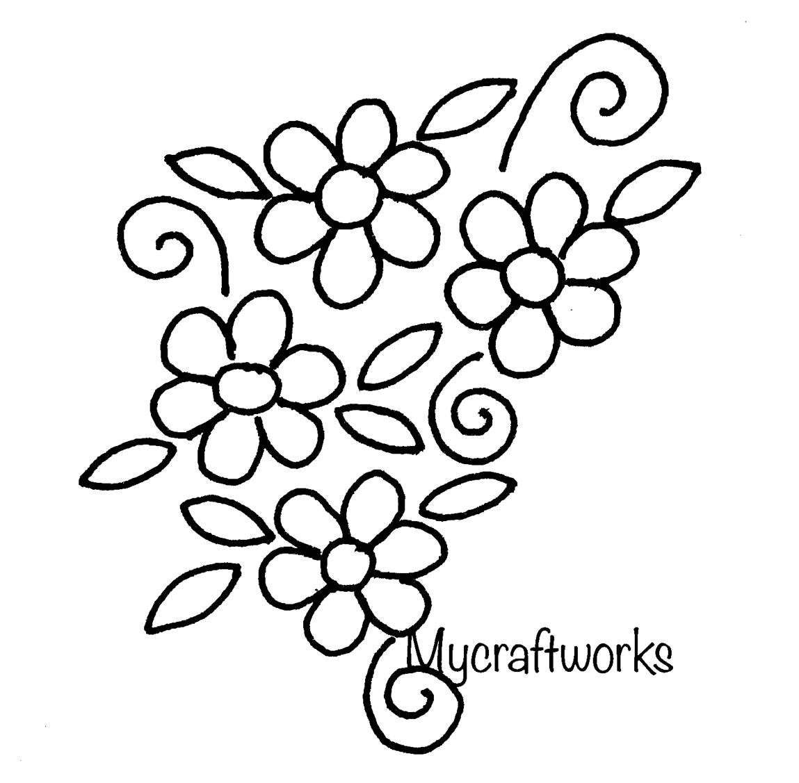 MY CRAFT WORKS: Embroidery Design - Satin stitch