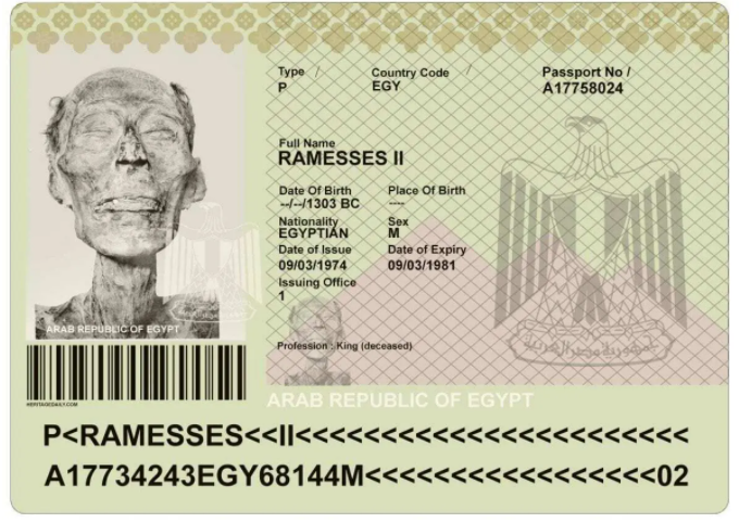 Kenapa jasad Firaun Ramesses II memiliki pasport?