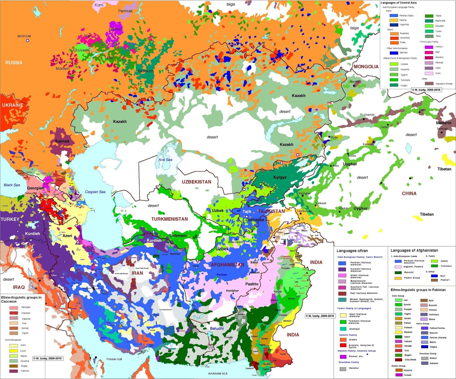 Languages Of Asia Vivid Maps languages-of-asia-vivid-maps