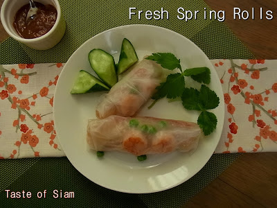 Fresh Spring Rolls - Taste of Siam
