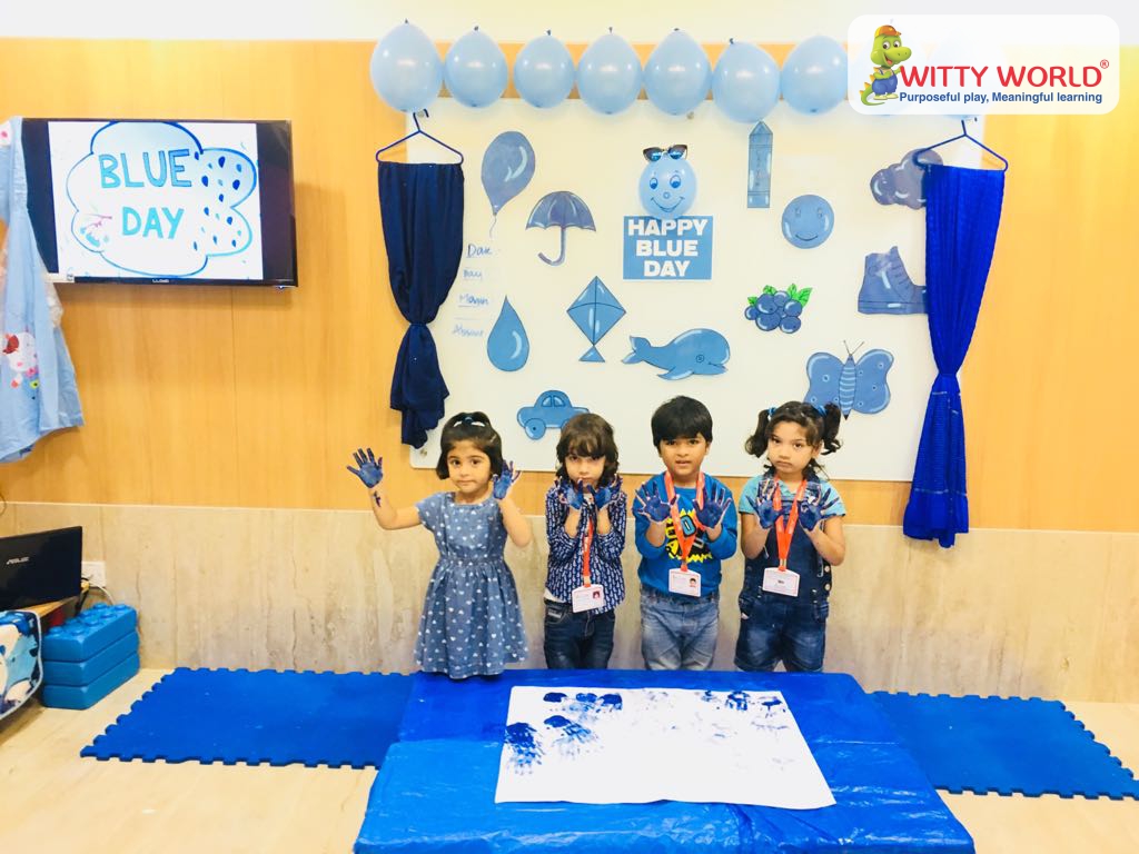 On the top of the World...: Blue Day Celebration by Nursery Section at ...