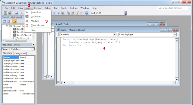 Cara Membuat Formula Baru Di Ms Excel Menggunakan Coding Vba