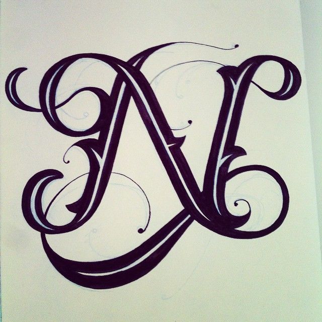 Fancy Letter N Designs - Birthday Letter
