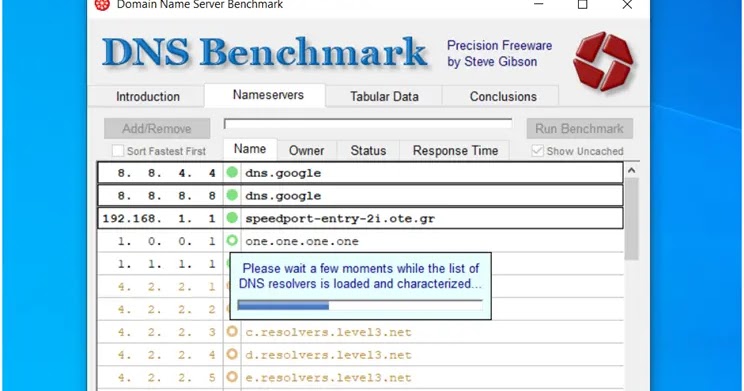 DNSBench : Βρείτε τον ταχύτερο DNS server για τη σύνδεσή σας στο διαδίκτυο