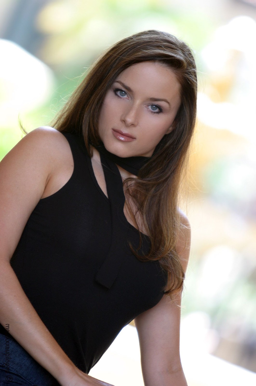 Beautiful Woman In Fishnet Stockings, Denim Skirt & Black Boots (16pics ...