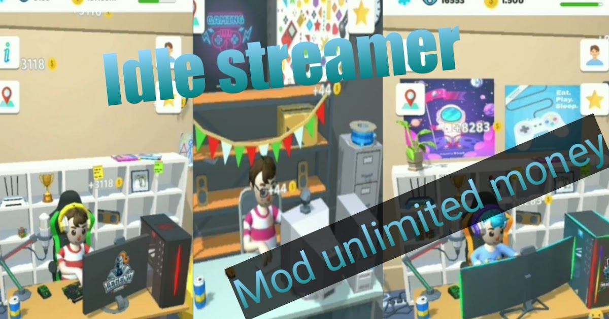 Idle Streamer! MAX LEVEL ROOMS, GAMING GEARS EVOLUTION! Idle Streamer mo...