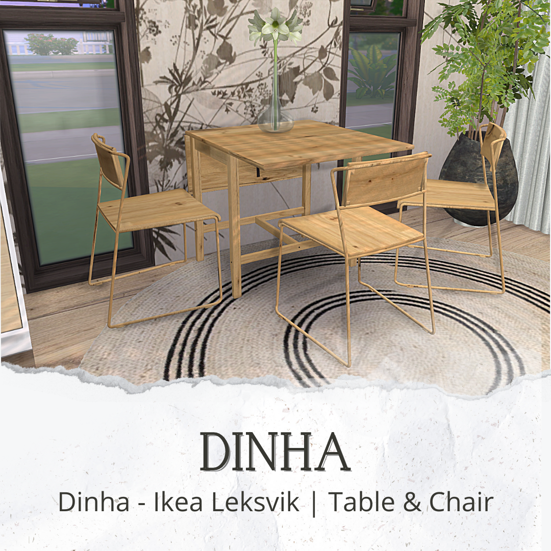 Dinha - Ikea Leksvik | Table & Chair - Dinha