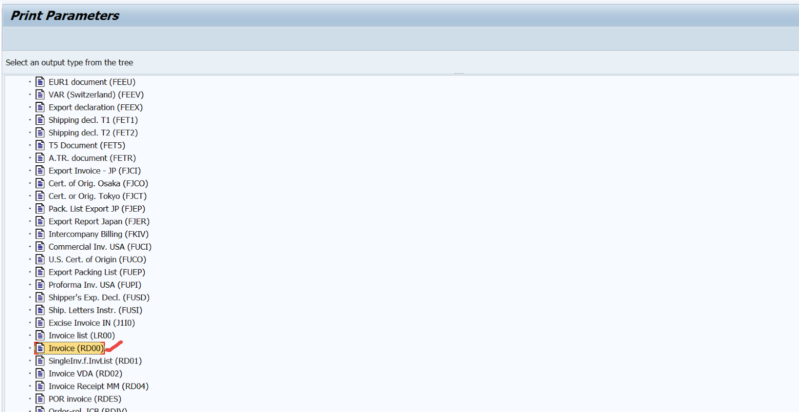 TECHSAP : Setting Print Parameters in SAP SD
