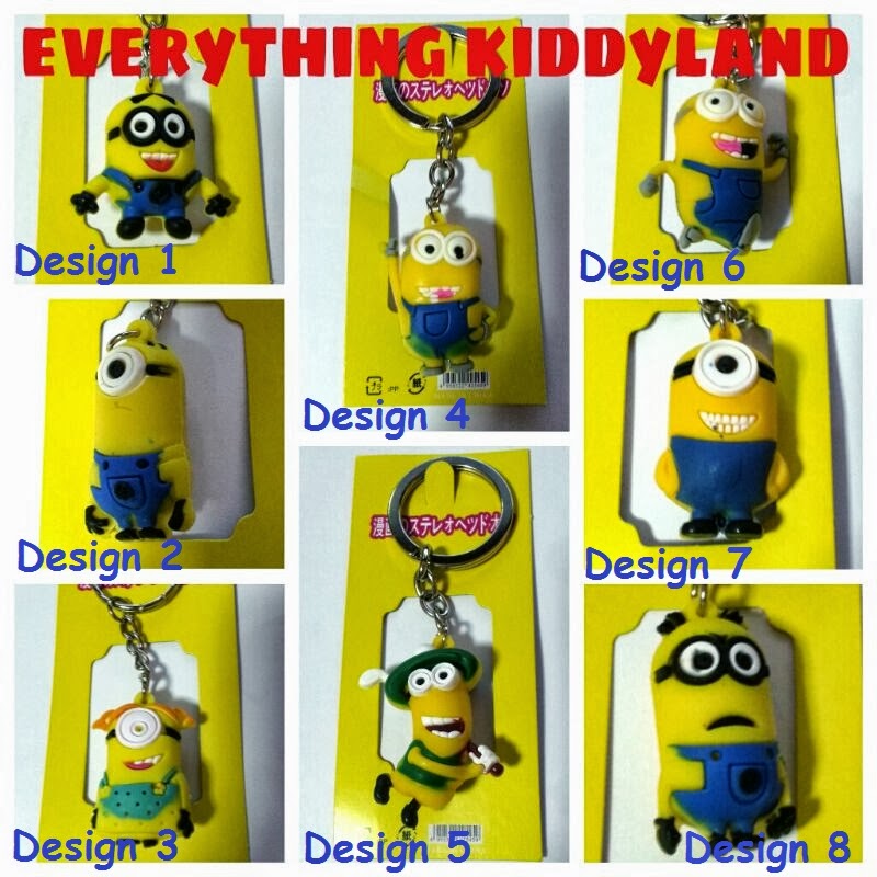 Everything Kiddyland: NEW ARRIVAL - DESPICABLE ME 2 MINION KEYCHAINS