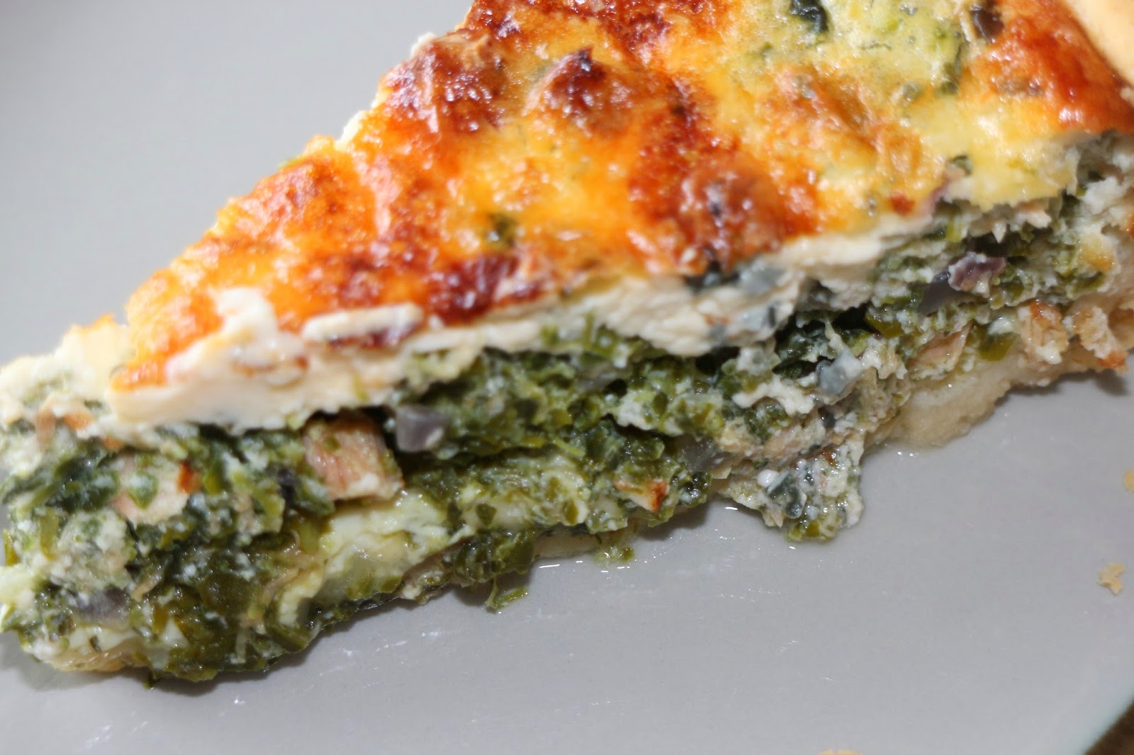 Recept favoriter, Vegetariskt: Spenat och laxpaj