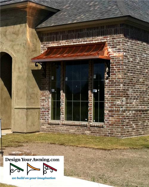 The Uptown Acorn: The Acorn Cottage {Copper Awning/ Woven Shades}