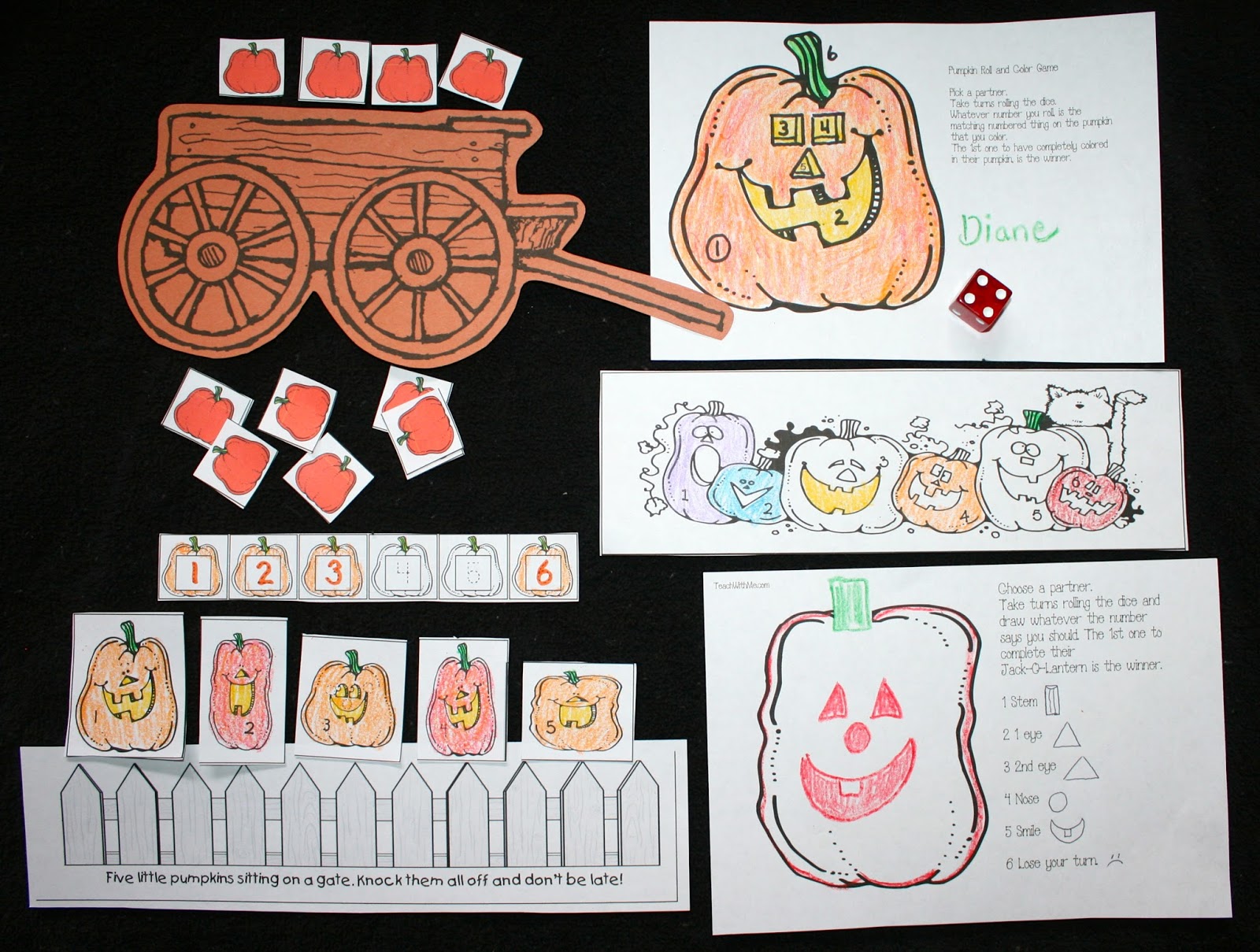 7 Pumpkin Themed Games - Classroom Freebies