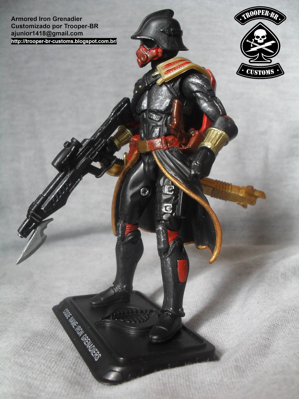 Gi joe Custom Action Figures: Armored Iron Grenadier