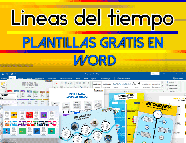 Plantillas creativas de líneas del tiempo editables en Word Gratis Plantillas creativas de líneas del tiempo editables en Word Gratis