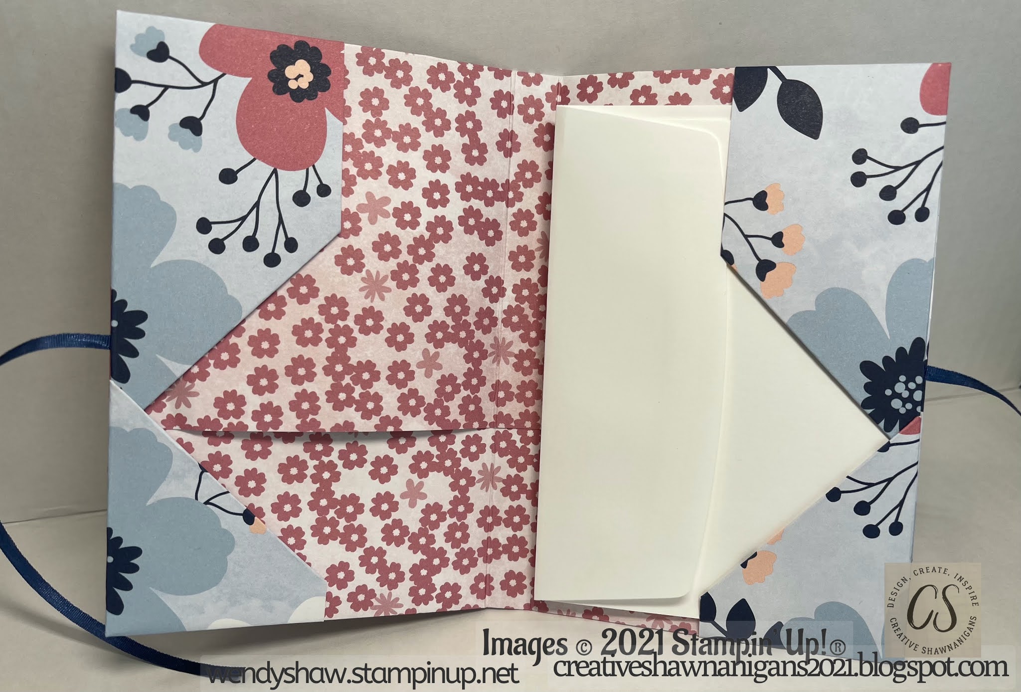 Creative Shawnanigans with Wendy Shaw: ORIGAMI NOTE CARD HOLDER WITH ...