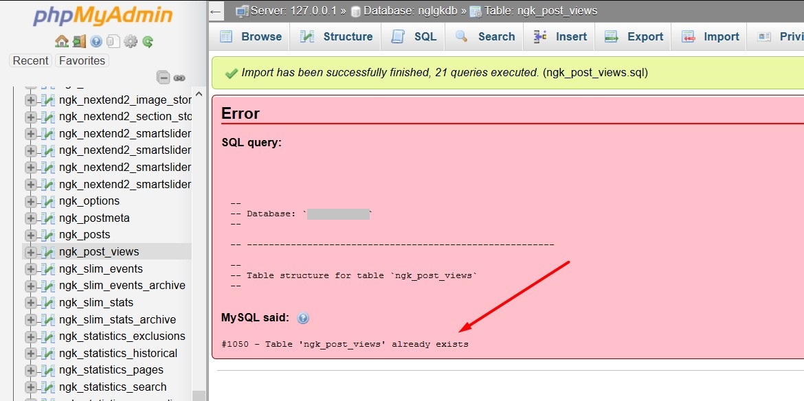 How to export data from a single table and import into single table ...