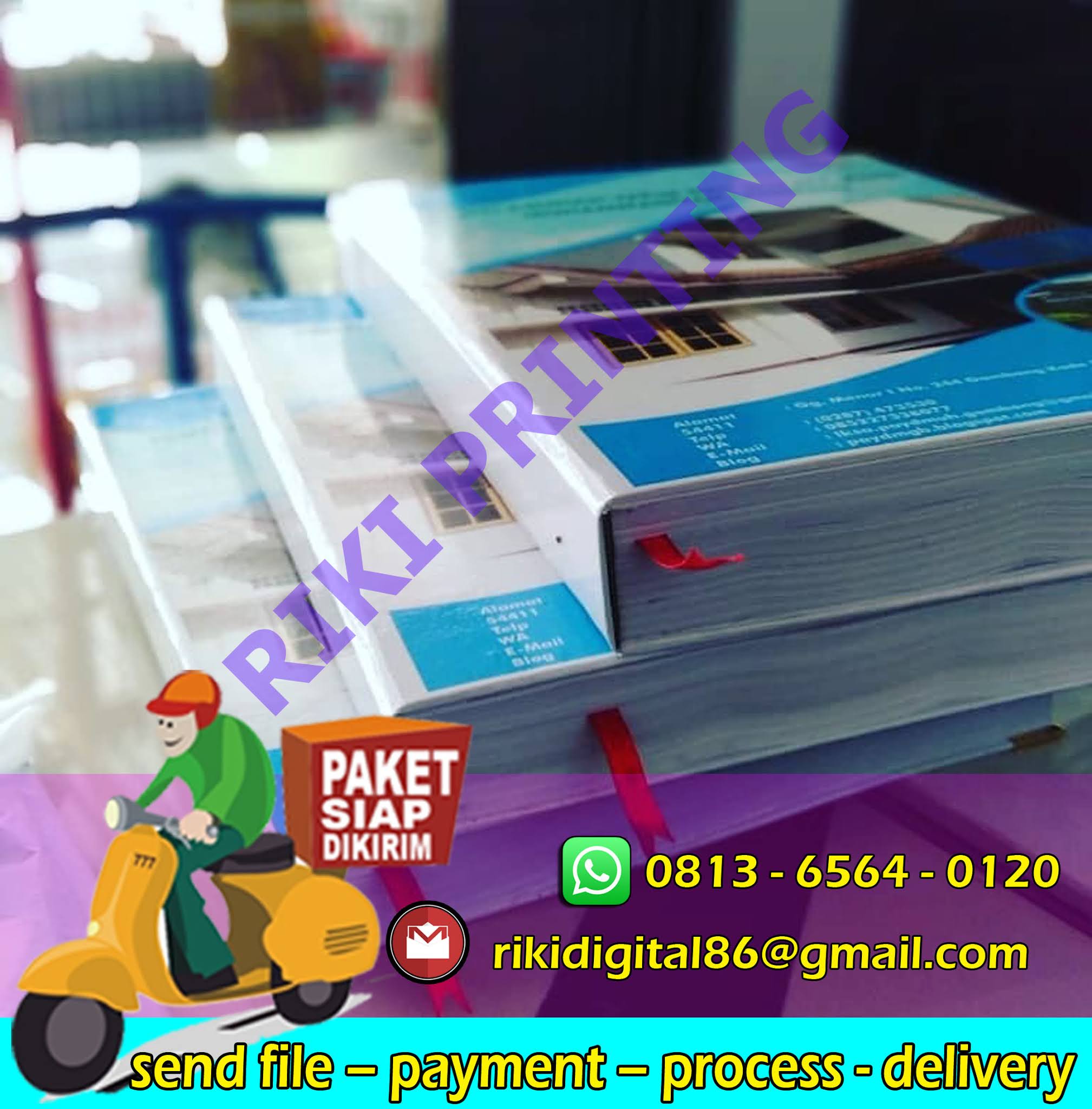 Jasa Cetak Buku Hardcover Jakarta Pusat layanan 24 jam - RIKI PRINTING