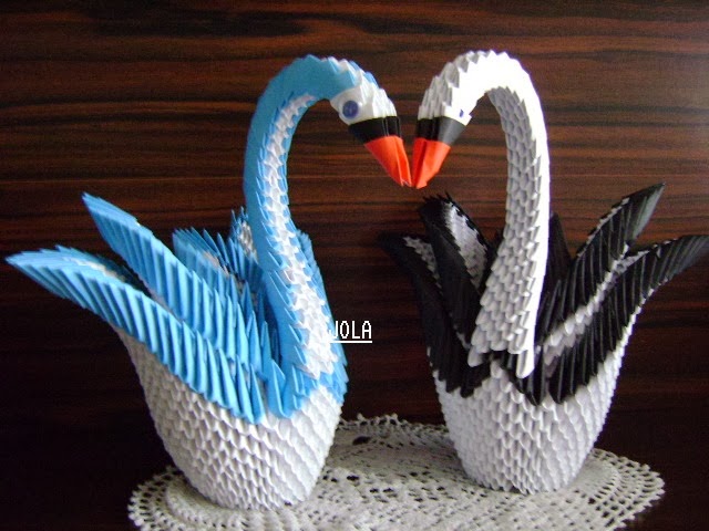 jolciafasolcia: ŁABĘDŹ WKŁADANY - ORIGAMI MODUŁOWE