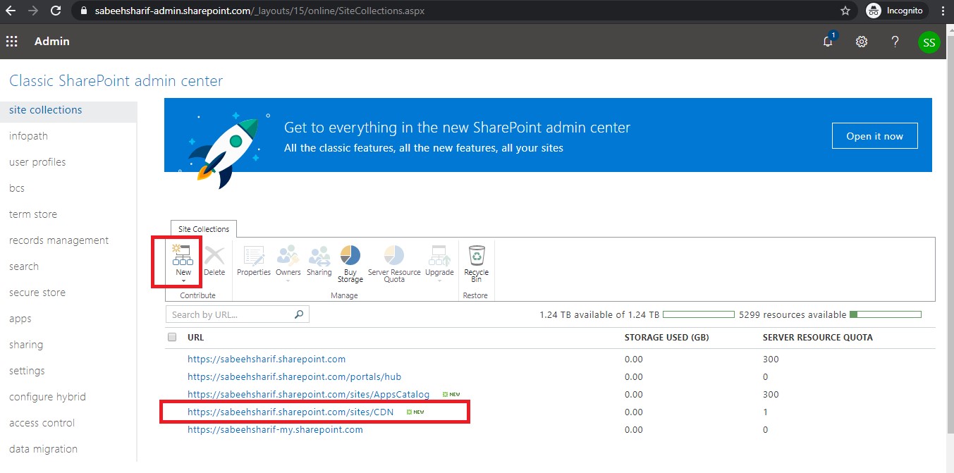 Sharepoint 6 Configuration Of Cdn To Deploy Spfx Extension