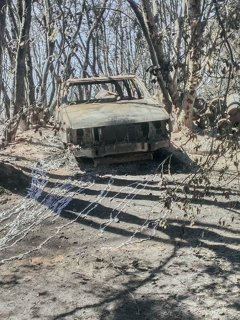 Just A Car Guy: the fire was so hot it melted the aluminum rims